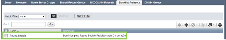 Configuring Blacklist Domains in DNS Infoblox